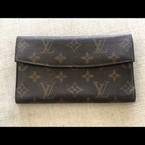 Louis Vuitton | Bags | Louis Vuitton Long Wallet Check Book Vintage ...